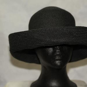 August | Accessories | August Black Paper Bowler Hat | Poshmark